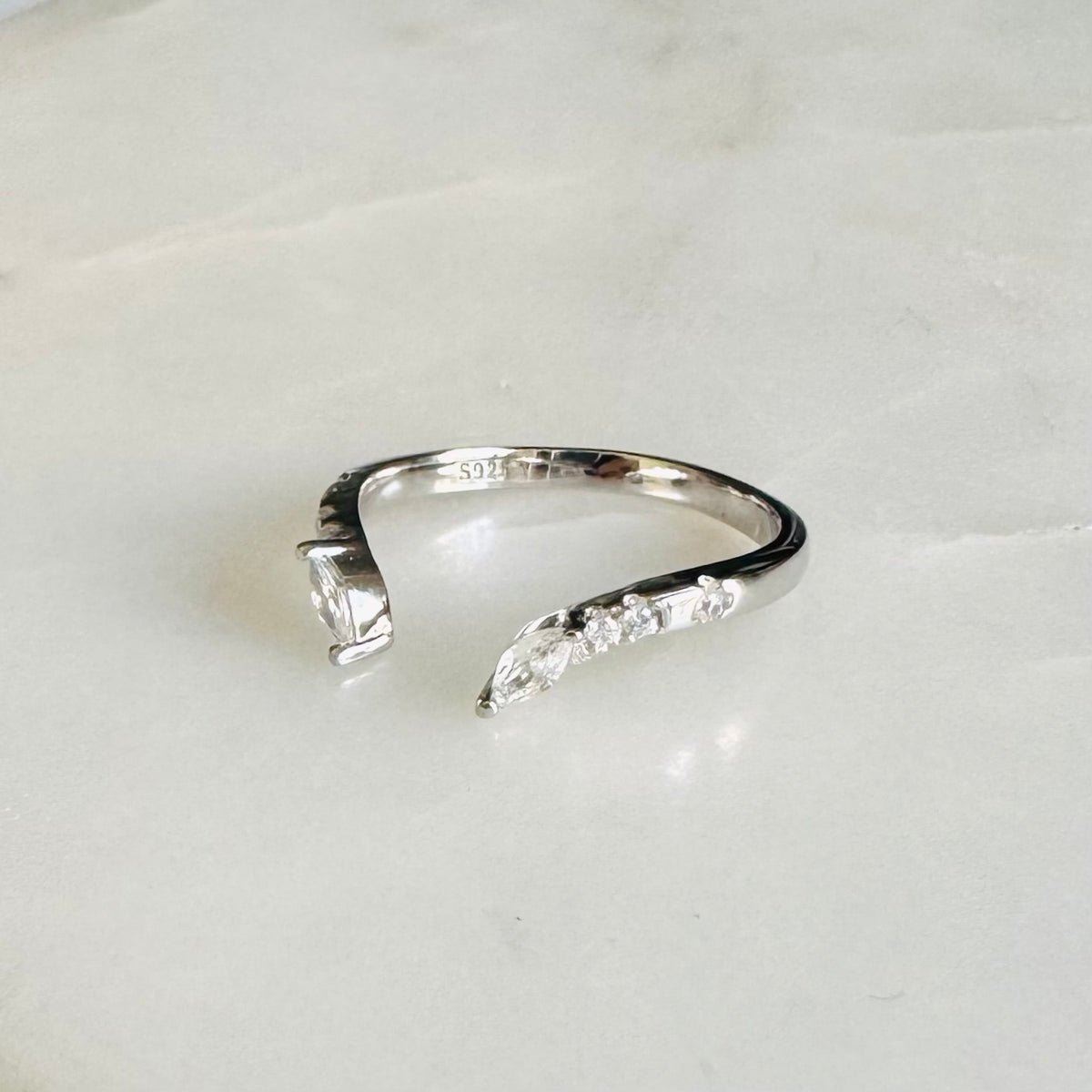 Mia Ring | Rhodium Plated – SENSE OF DESIRE